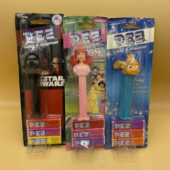 Disney | Toys | Pez Dispenser Lot Of 3 Disney Pixar Star Wars Kylo Ren ...